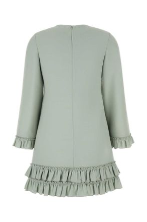 Valentino Garavani Womens Mint Green Wool Blend Mini Dress Dirtysageemerald Abiti
