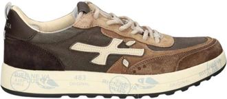 Premiata Homme, Chaussures, Brun, Taille: 42 EU Nous Mesh and Suede Baskets
