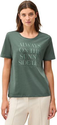 Cecil Damen Shirt mit Wording Artwork