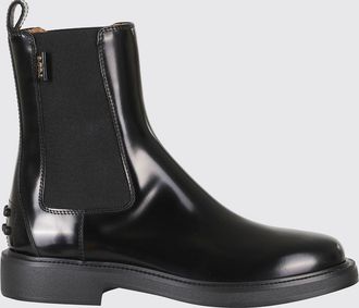 Tod's Bottines Chelsea en cuir bross&eacute; avec picots Gommini au talon