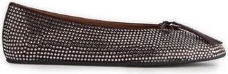 The Attico Ballerines &agrave; strass avec noeud