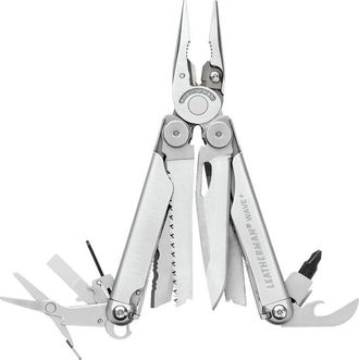 Leatherman Multitool Wave plus silver Multifunktionswerkzeug 18 Funktionen - Leatherman