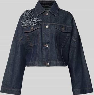 Drykorn Cropped Jeansjacke aus reiner Baumwolle