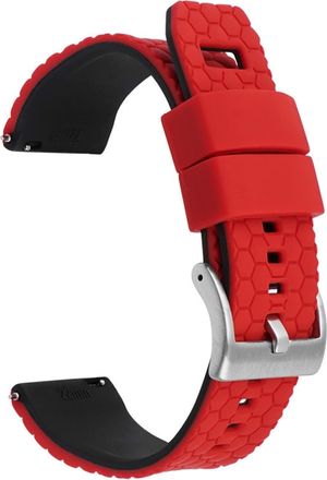 Generic Silikongurt Gummi -Uhr -Band 22mm 20 mm Schnellveröffentlichung Watchband für Männer Frauen grau blau grün