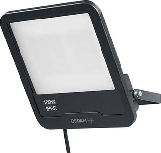 Osram WIFI Smartes High-Power Flutlicht, dunkelgrau, 100W, 8000lm, regulierbares Farblicht & Wei&szlig;licht, dimmbar, App-steuerbar, inklusive Befestigungszubeh&ouml;