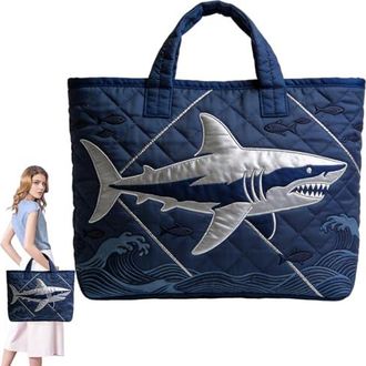 Generic Sac fourre-tout matelass&eacute;, sac &agrave; bandouli&egrave;re en coton matelass&eacute; floral, sac &agrave; main pour femme, sac &agrave; main rembourr&eacute; doux, grande capacit&eacute;, sac fourre-