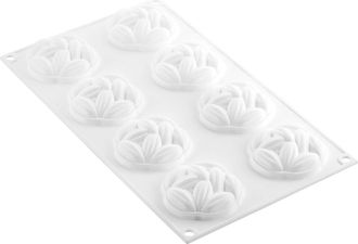 Silikomart Silikomart Cocoa35 Silikonform mit 8 Mulden, je 6,9 cm Durchmesser x 1,9 cm H&ouml;he