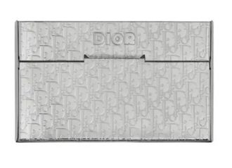 Dior Silver Oblique Metal Card Holder