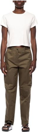 Nine In The Morning Femme, Pantalons, Vert, Taille: W28 Time-P01 Pantalon Chino