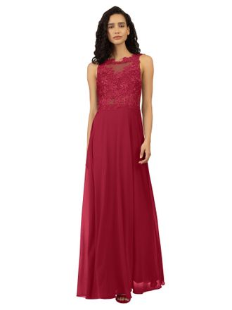 Apart Fashion APART Abendkleid aus Chiffon und Rockpart mit Satinfutter, pink, 38