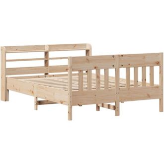 vidaXL Massivholzbett ohne Matratze 120x200 cm Kiefernholz Vidaxl