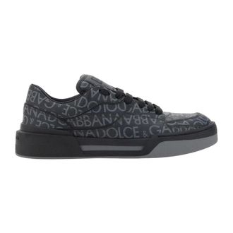 Dolce & Gabbana Homme, Chaussures, Noir, Taille: 42 EU New Roma Baskets
