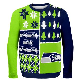 Foco NFL Pullover Busy Block Medium Seattle Seahawks