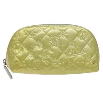Chanel Pochette de toilette vintage doccasion - Femme - Pre-owned - Vert - Taille: ONE Size