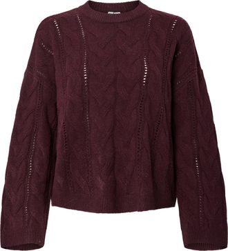 Pieces Pckathy Ls O-Neck Cable Knit Noos Bc