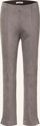 OPUS Hose Elvina Night In Lederoptik beige