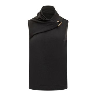 Jil Sander Hlfn &Auml;rmelloses Top - - Tops - Damen - Schwarzk - S
