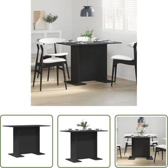 vidaXL vidaXL Table de jardin - Table de salle &agrave; manger / Table de repas Noir 110 x 60 x 75 cm