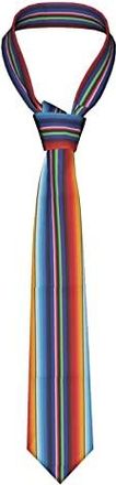 Generic Cravate Couverture Jumusi Mexicaine Serape &Agrave; Rayures R&eacute;glable Tie Fine Cravate Pour Homme Pour Accessoires Travail L&Eacute;cole