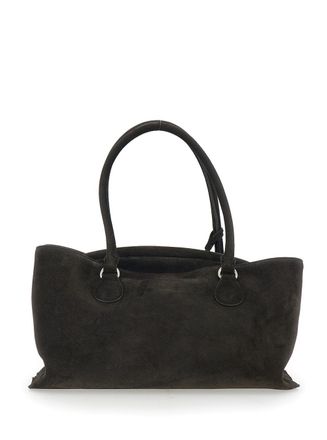 Osoi Womens Shopper Shell Brot Brown Leather Cow Shoulder Bags