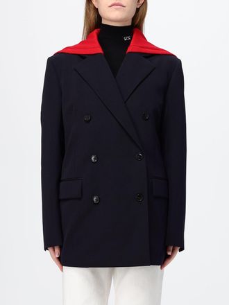 Loewe Manteau crois&eacute; en laine longueur genou avec col marin