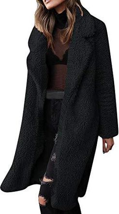 Generic Sweat à capuche doublé en polaire pour femme, manteau moelleux pour femme, coupe décontractée, vêtement dextérieur pelucheux, veste thermique de coule