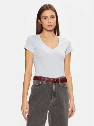 Tommy Jeans T-Shirt DW0DW20458 Himmelblau Slim Fit