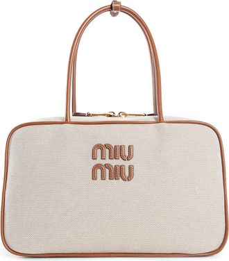 Miu Miu Beau canvas and leather bag