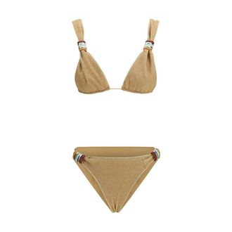 Os&eacute;ree Damen, Bademode, Beige, LGr&ouml;&szlig;e