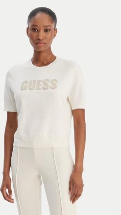 Guess Pullover W6RR47 Z2NQ2 &Eacute;cru Regular Fit