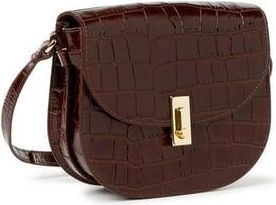 Saison 1865 Lederumhängetasche - braun