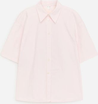 Arket Kurz&auml;rmlige Hemdbluse -Rosa