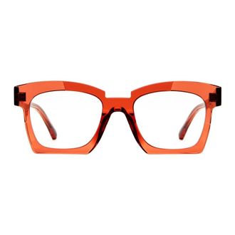 Kuboraum Rose Clear Red Brille Maske - - Accessories - Herren - Rot - ONE SIZE