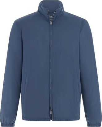 Boggi Milano zip technical fabric jacket - Blau