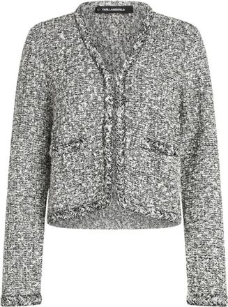 Karl Lagerfeld Femme, Vestes, Multicolore, Taille: 40 FR Cardigan en maille bouclette