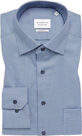 Eterna Hemd Comfort Fit Green Level 65 cm Arm blau/rosa Gemustert 4163/50 E19K, Kragenweite/Gr&ouml;&szlig;e:46