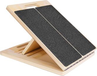 Generic Wadendehnbrett aus Holz - verstellbarer Neigungstrainer aus Holz f&uuml;r 350 Pfund, robuster Wadendehnungskeil, kompakte Balance | Home Gym Fitness Waden 