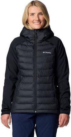 Columbia Powder Lite 2 Hybrid Veste à capuche pour femme, noir, taille L