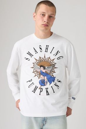 Levi's T Shirt De Groupe Manche Longue Smashing Pumpkins - Homme - Blanc / Smashing Pumpkins_Bright White - 2XL