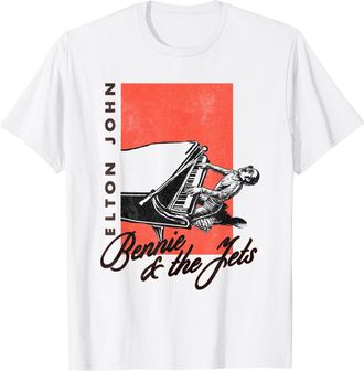 Elton John Offizieller Bennie And The Jets Piano T-Shirt