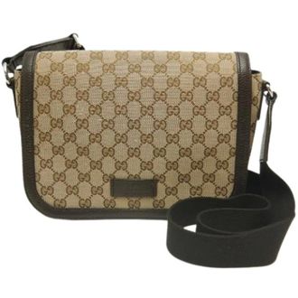 Gucci Sac bandouli&egrave;re GG Canvas Pre-owned - Femme - Pre-owned - Beige - Taille: ONE Size