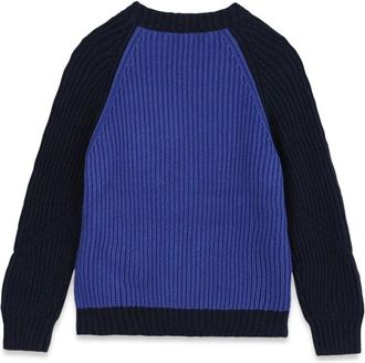 Kenzo Cotton-Wool Knit Sweater - Blue