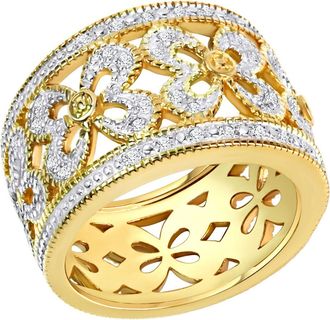 Diamonds By Ellen K. Ring Silber 925 mit 40 Diamanten zus. 0,20ct