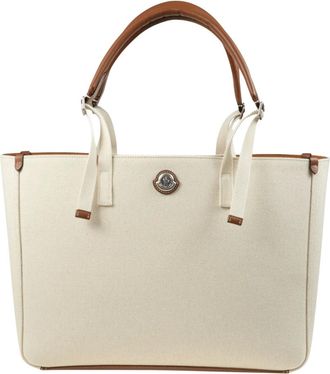 Moncler Homme, Sacs, Beige, Taille: ONE Size Carlo Canvas Tote Bag