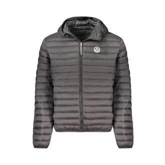North Sails Schwarze Polyester Herrenjacke - - Jackets - Herren - Schwarzk - XL