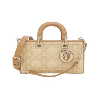 Dior Pre-owned Raphia sacs-dior - Femme - Pre-owned - Beige - Taille: ONE Size