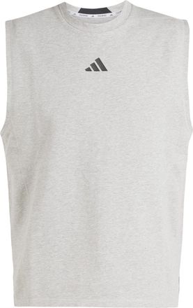 adidas Mens D4T X Sleeveless Shirt Medium Grey Heather XL