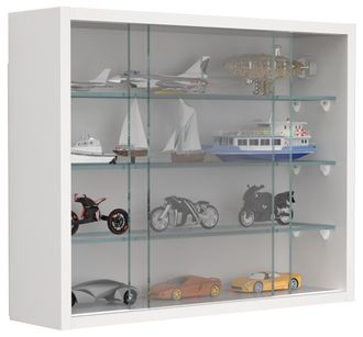 VCM Glasvitrine h&auml;ngend | Vitrine Glas | Ma&szlig;e: H. 40 x B. 50 x T. 12 cm | H&auml;ngevitrine Glas | Modern und platzsparend | Glas Vitrinenschrank - Drivalo S