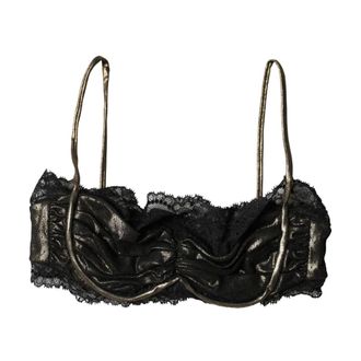 Dolce & Gabbana Femme, Sous-v&ecirc;tements, Noir, Taille: 36 FR Soutien-gorge balconnet &agrave; armatures en soie