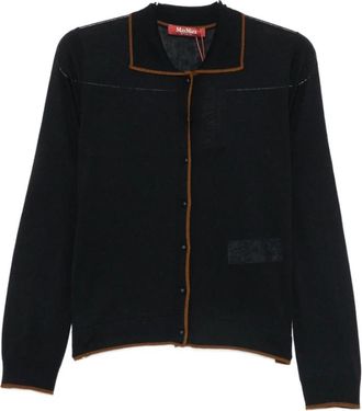 Max Mara Femme, Pulls, Noir, Taille: 42 FR Targa Cardigan